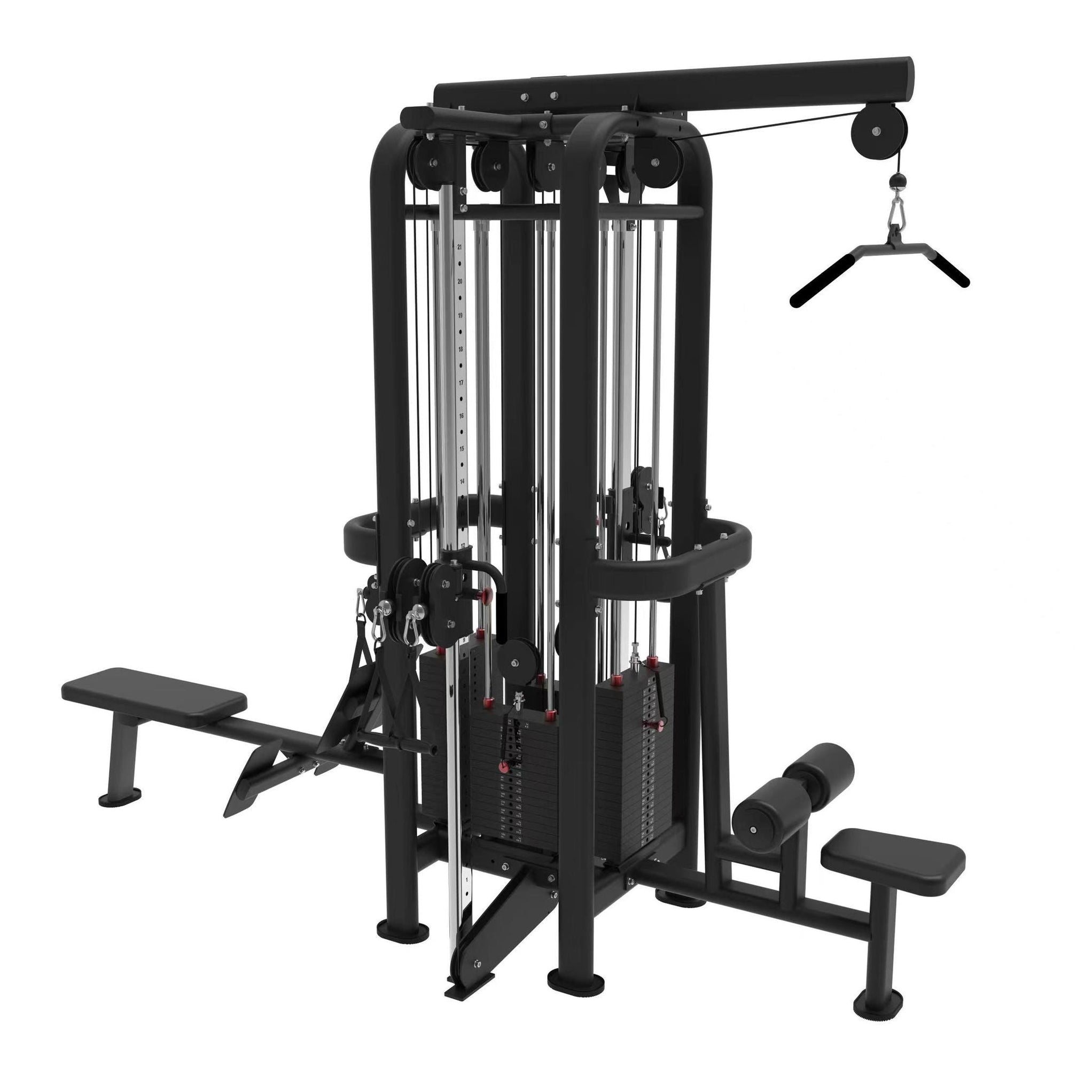 Muscle D Fitness 4 Stack Megatron Standard Jungle Gym Machine — Home ...