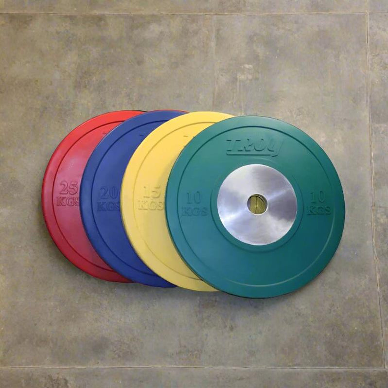 Troy Competition Grade Color Bumper Plate — Home Gym Emporia