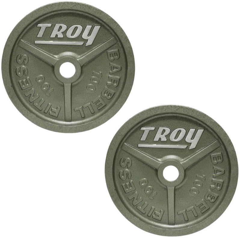 TROY Machined Olympic Plate, Wide Flange — Home Gym Emporia