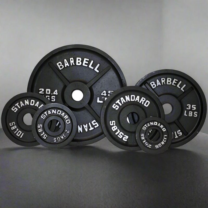 Troy Economy Black Cast Iron Olympic Plate — Home Gym Emporia
