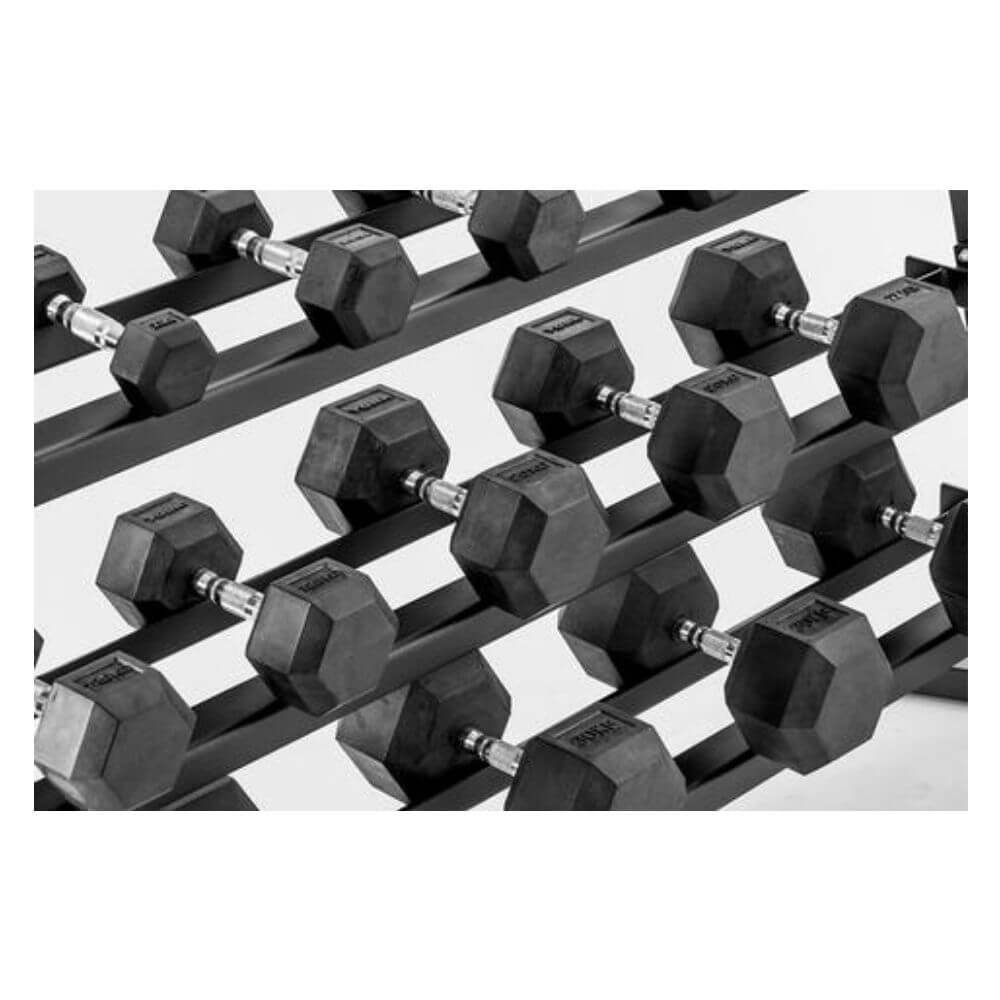 York Barbell Three Tier Tray Dumbbell Rack — Home Gym Emporia